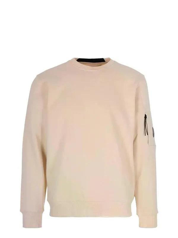 C.P. COMPANY Logo-patch Crew-neck Sweatshirt - Neutrals