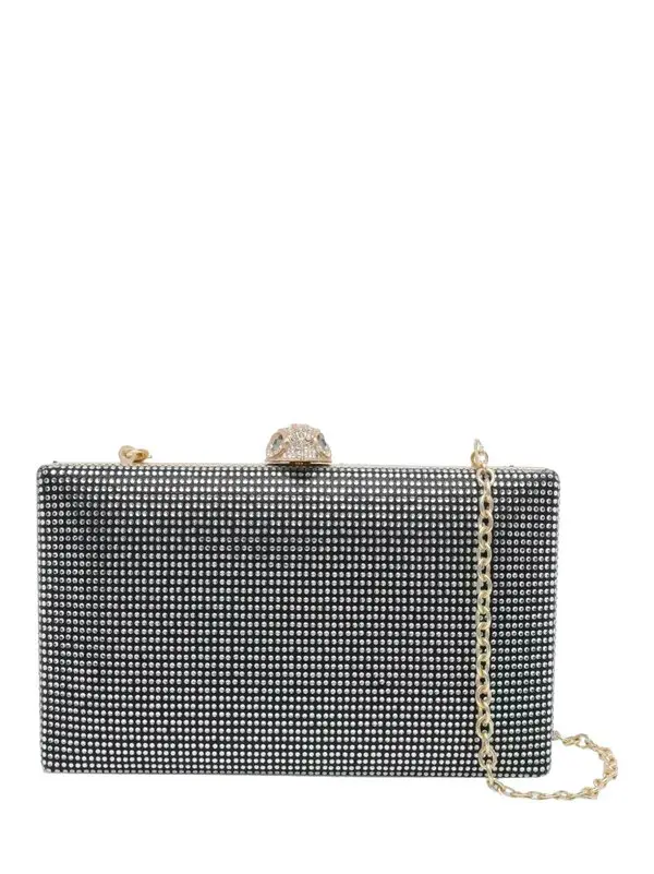 Kurt Geiger Kensington Crystal-embellished Clutch - Silver