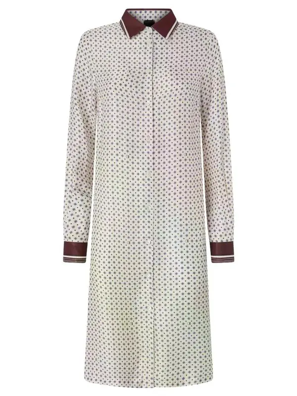 Pinko Patterned Shirt Dress - Neutrals