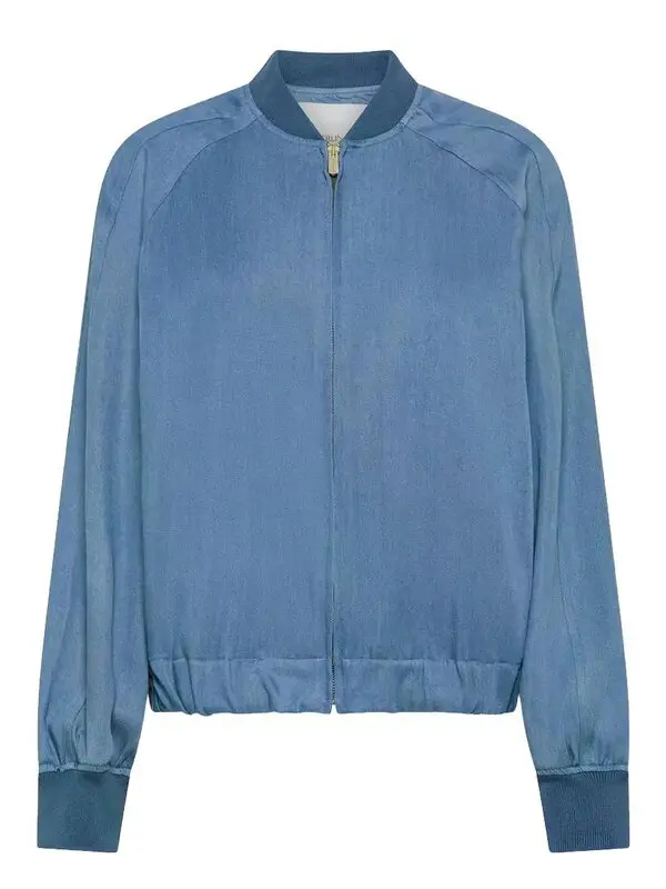 CRUNA Dalia Zip-up Bomber Jacket - Blue
