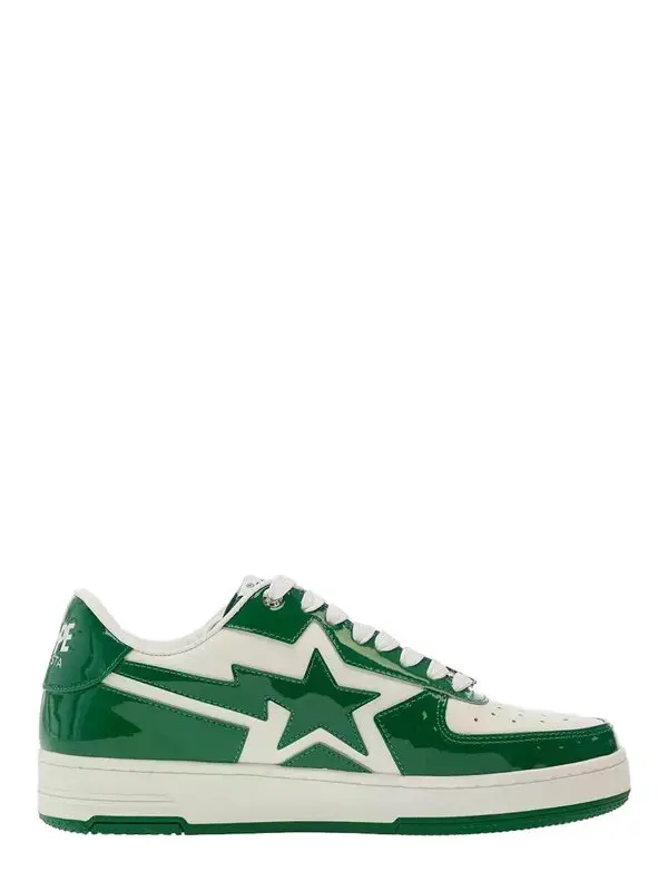 A BATHING APE Sta #1 Star Lace-up Sneakers - Green