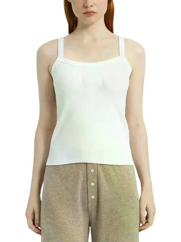 DL1961 Ribbed Tank Top - White