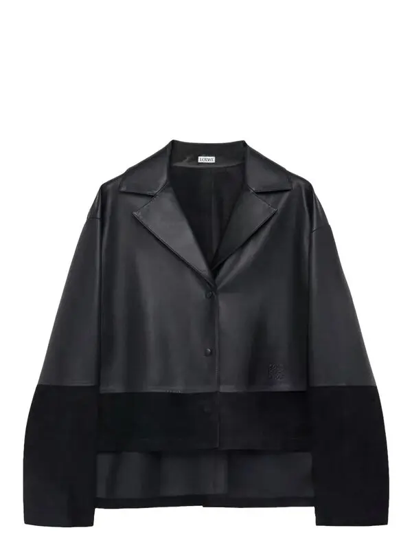 Loewe Paneled Button-up Blouse - Black