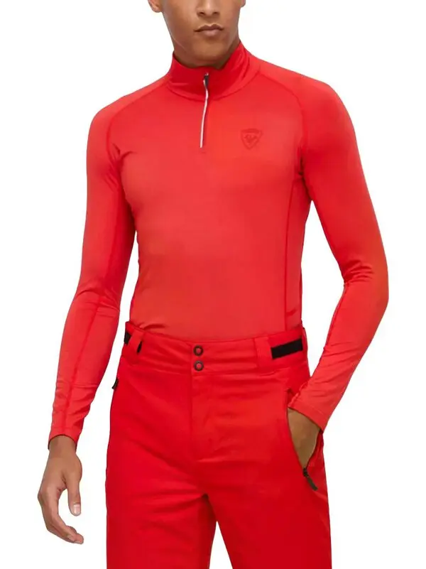 Rossignol Half-zip Turtleneck Top - Red