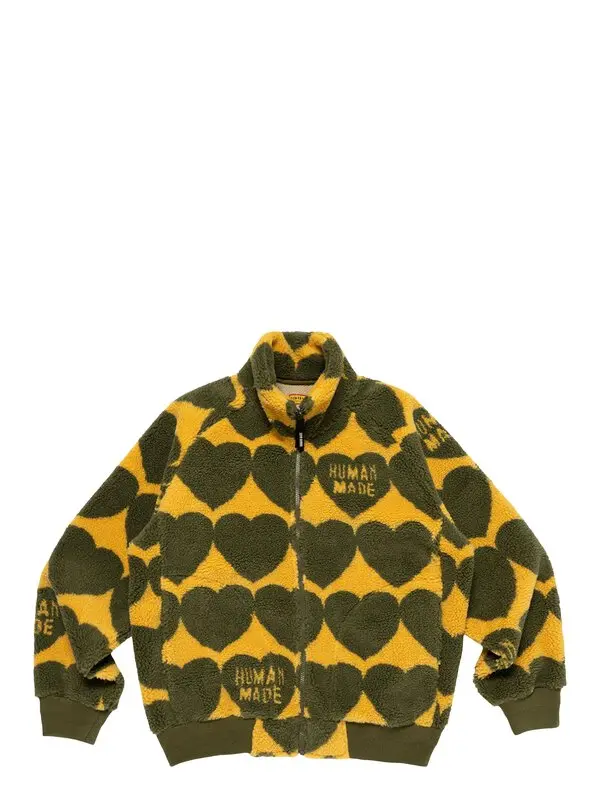 HUMAN MADE Heart Fleece Jacket - Green