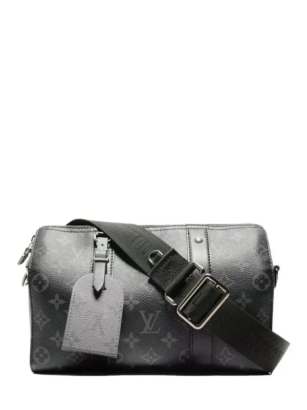 LOUIS VUITTON City Keepall Monogram Canvas Shoulder Bag - Black