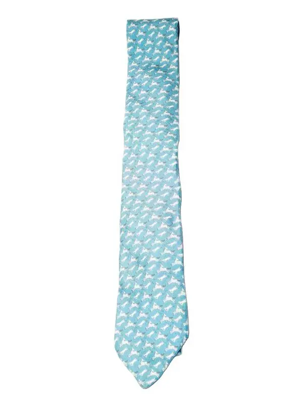 Hermès 2000 Printed Tie - Blue