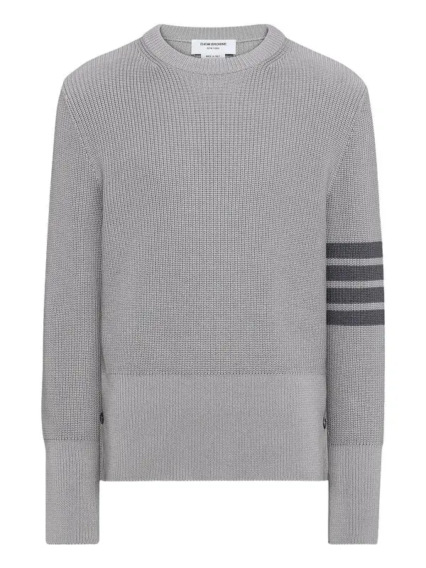 Thom Browne Classic Crew Neck Pullover - Grey