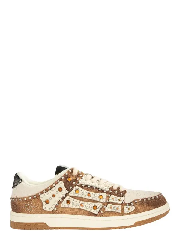 Amiri Stud Skel Top Low - Brown