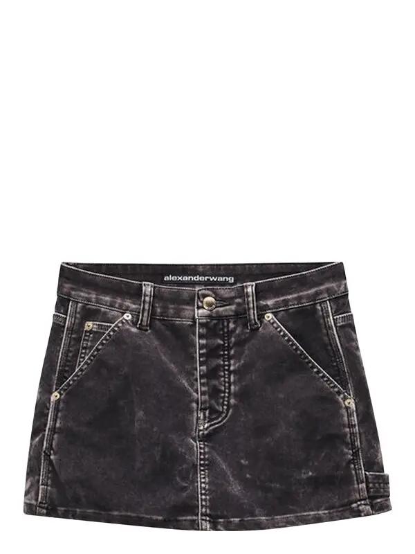 Alexander Wang High Rise Carpenter Skort - Grey