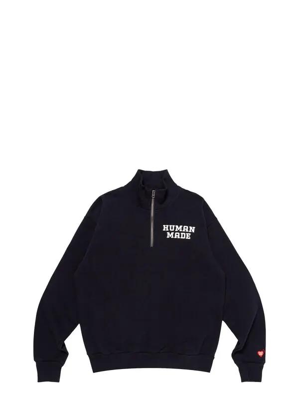 HUMAN MADE Half Zip Sweatshirt - Blue