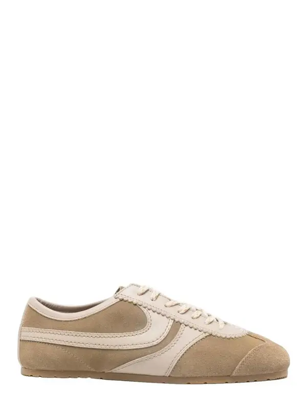 Dries Van Noten Leather Sneakers - Beige