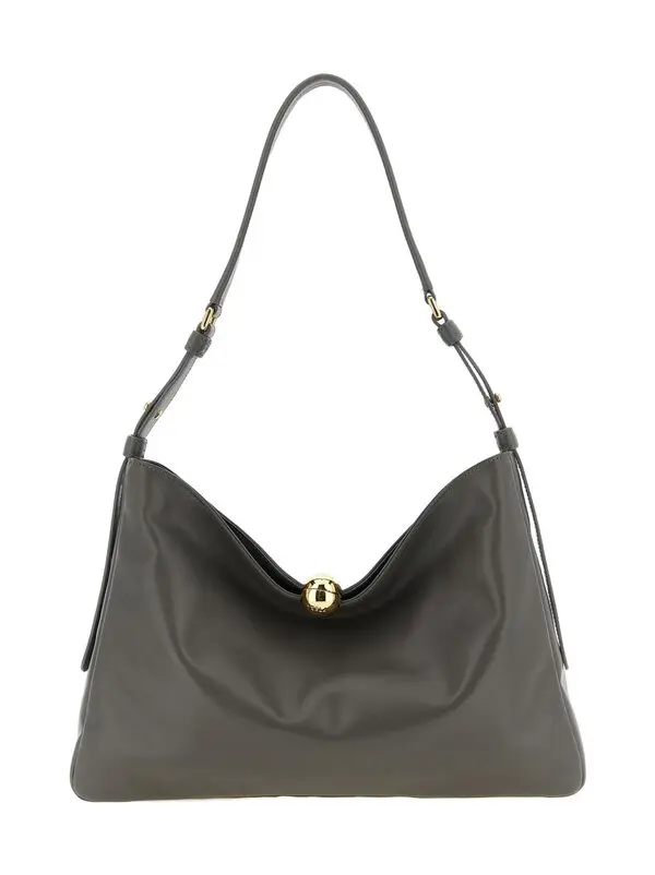 Furla Leather Shoulder Bag - Grey