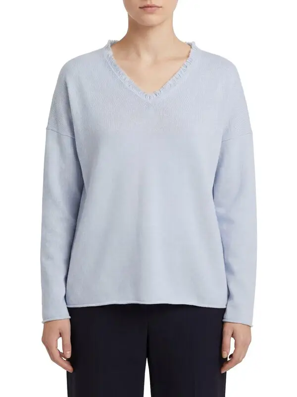 ALLUDE Pullover Sweater - Blue 1