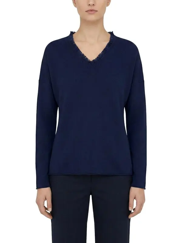 ALLUDE Pullover Sweater - Blue