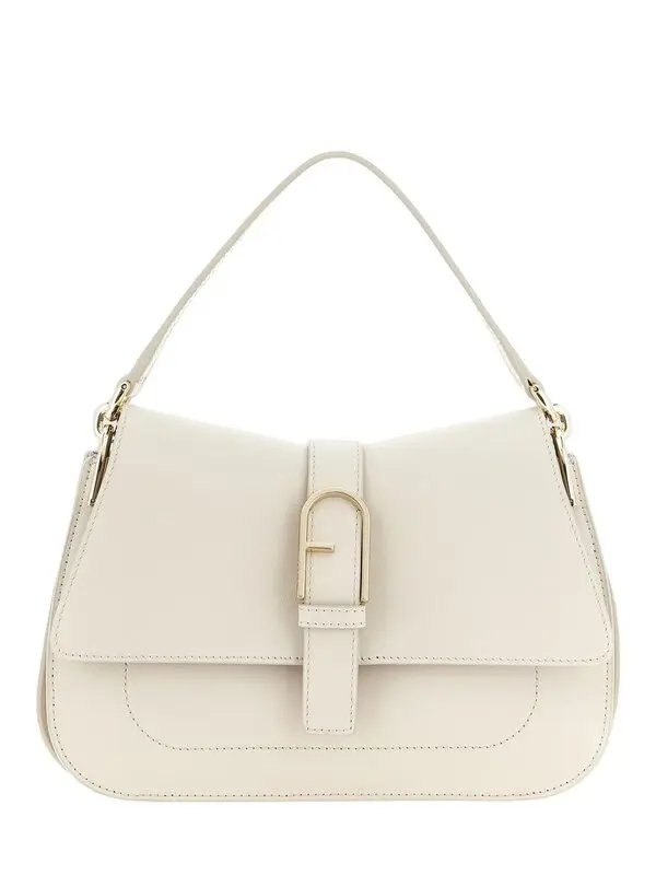 Furla Flow Medium Handbag - Beige