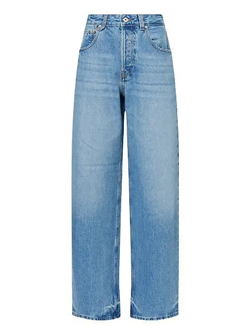 Jacquemus Le De-nimes Wide-leg Jeans - Blue Tabac
