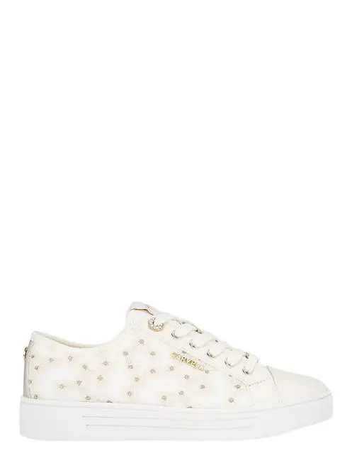Carvela Daze Daisy Faux-leather And Mesh Trainers - White