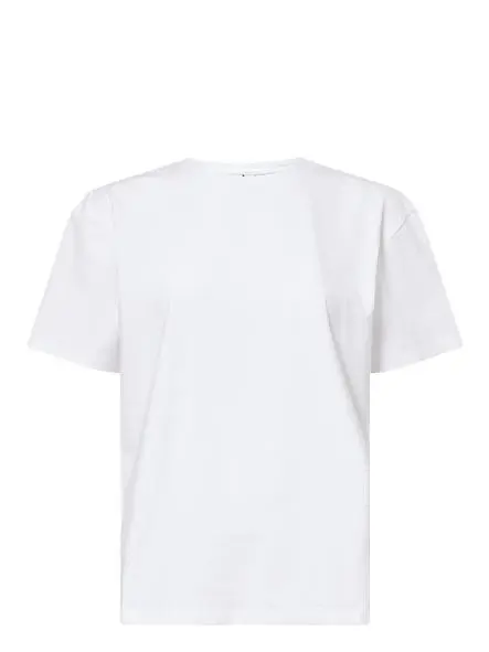 Acne Studios Eram U-face Round-neck Stretch-cotton T-shirt - Optic White