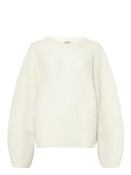 TOTEME Ribbed Wool-blend Jumper - Ecru