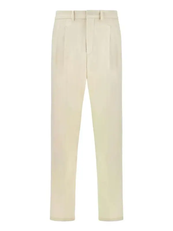 Paul & Shark Double Pleats Trousers With Logo - Neutrals