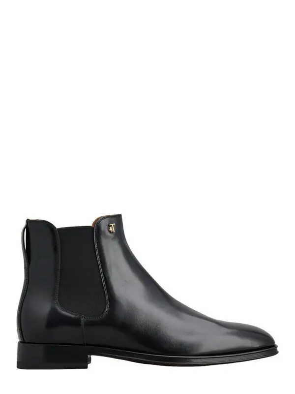 TOD'S Leather Ankle Boots - Black