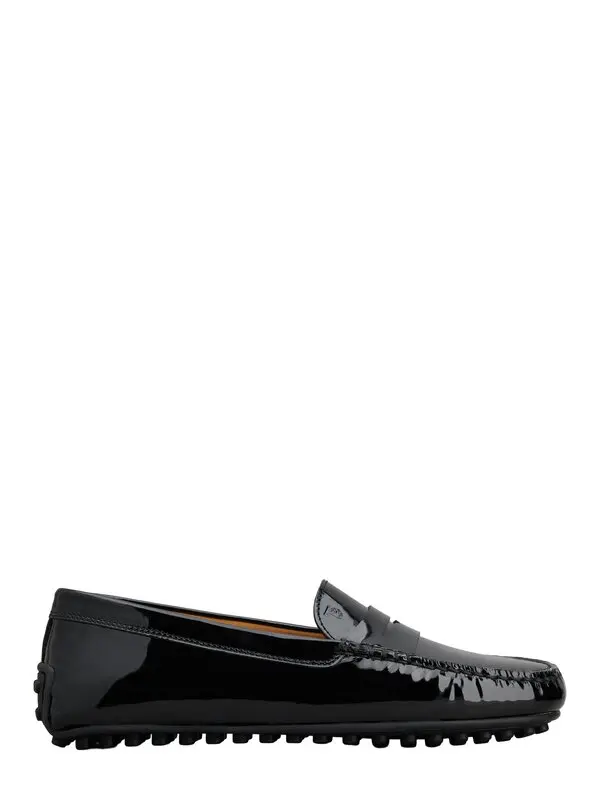 TOD'S City Gommino Loafers In Patent Leather - Black