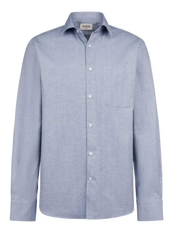 TOD'S Shirt In Cotton - Blue