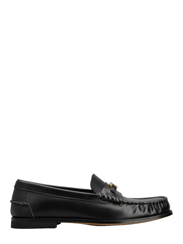 TOD'S T Timeless Leather Loafers - Black