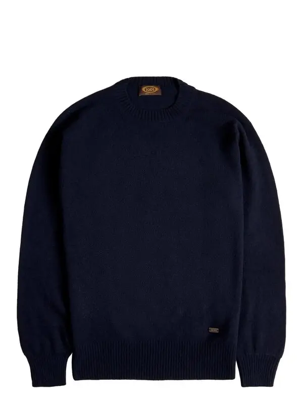 TOD'S Cashmere Blend Round-neck Pullover - Blue