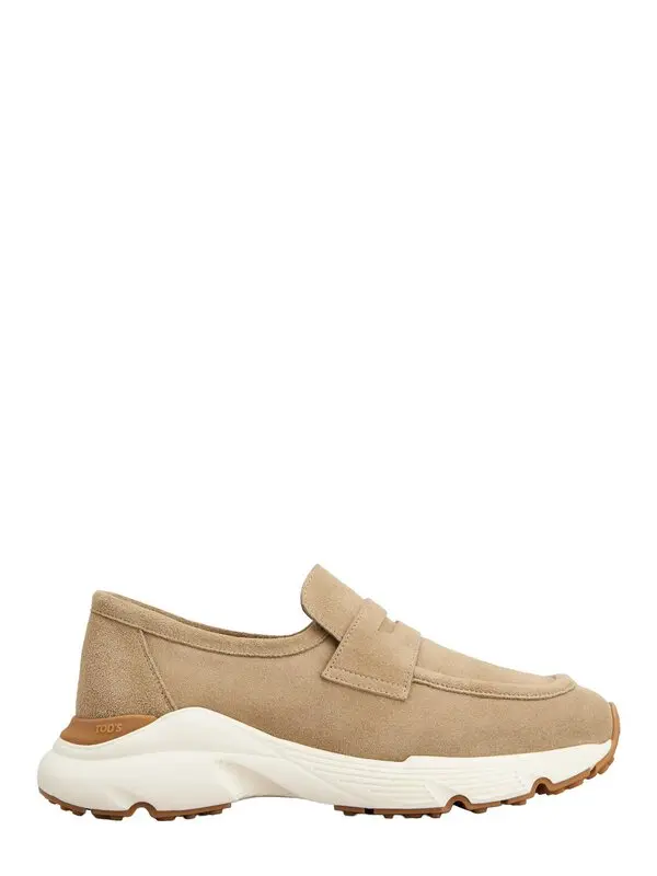 TOD'S Suede Loafers - Beige