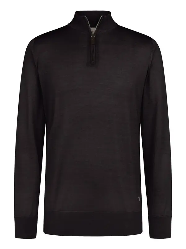 TOD'S Half-neck Pullover In 15 Micron Merino Wool - Grey