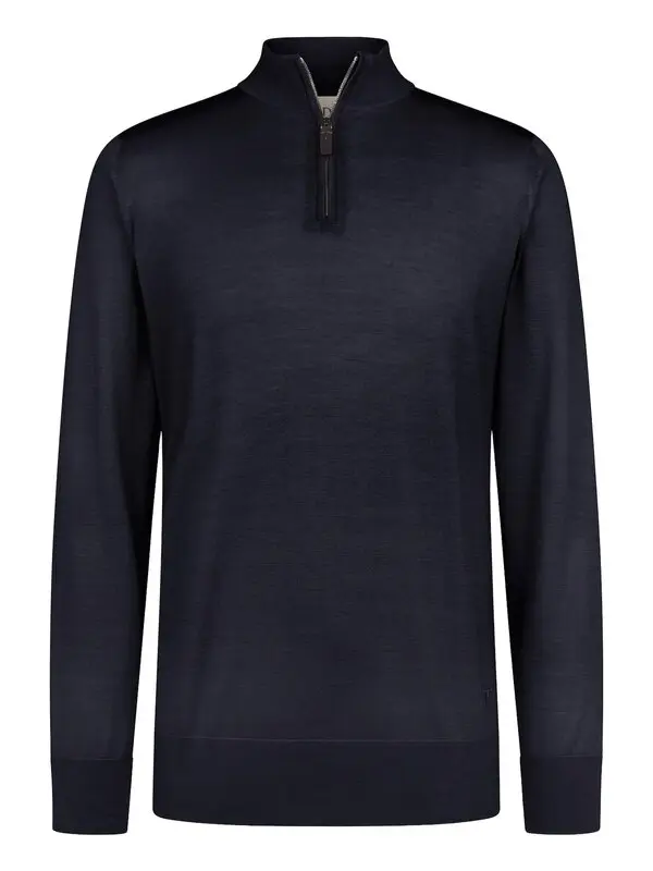 TOD'S Half-neck Wool Pullover - Blue