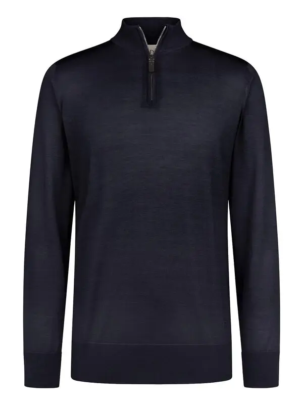 TOD'S Half-neck Wool Pullover - Blue