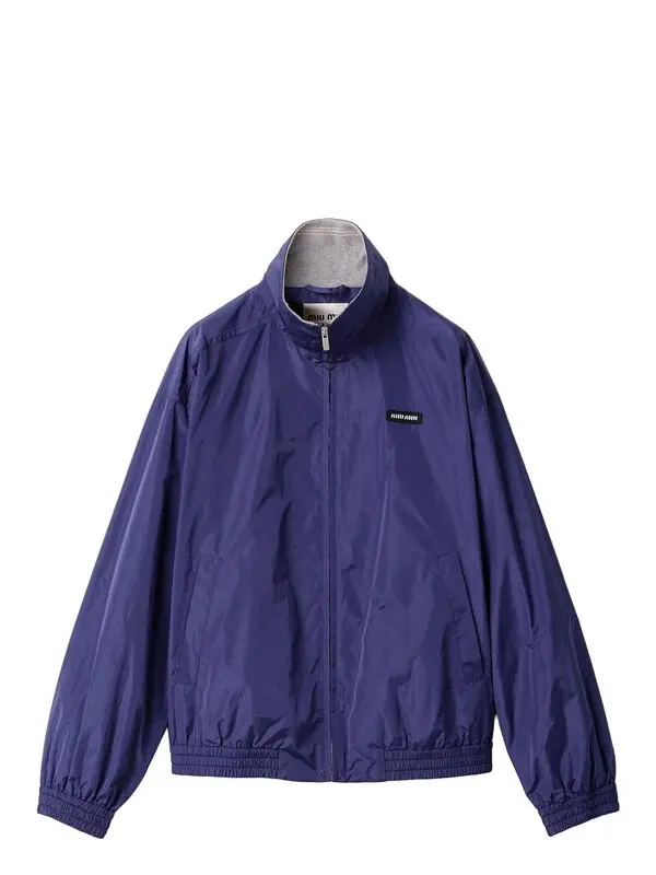 Miu Miu Technical Poplin Blouson Jacket - Royal Blue