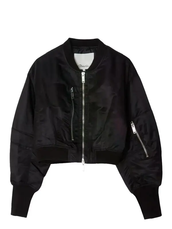 3.1 Phillip Lim Zip-up Bomber Jacket - Black