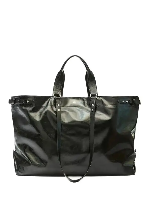 Isabel Marant Winna Leather Tote Bag - Black