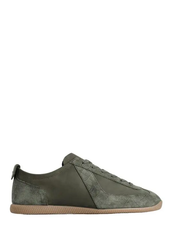 Cos Nubuck And Suede Sneakers - Green