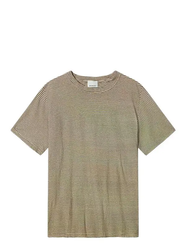 MARANT Leon Striped T-shirt - Neutrals