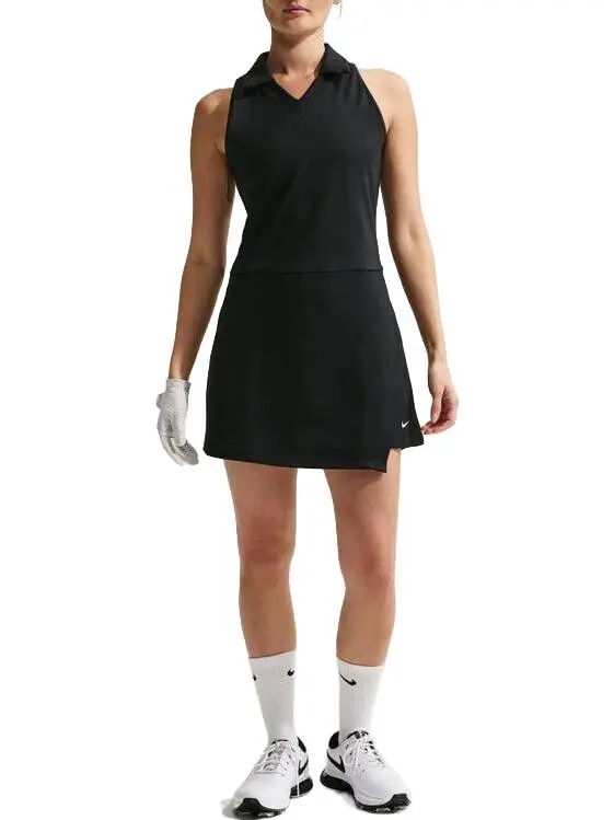 Nike Golf Club Dri-fit Sleeveless Dress - Black/sail