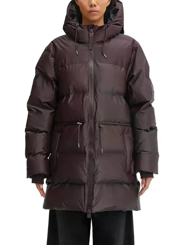 Rains Alta W3t4 Hooded Padded Coat - Purple