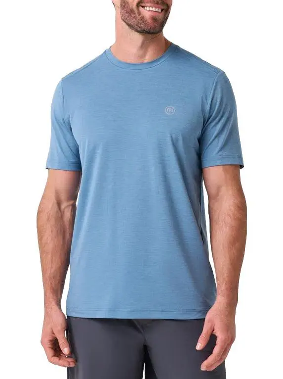 Travis Mathew Heater Pro Active T-shirt - Blue Horizon
