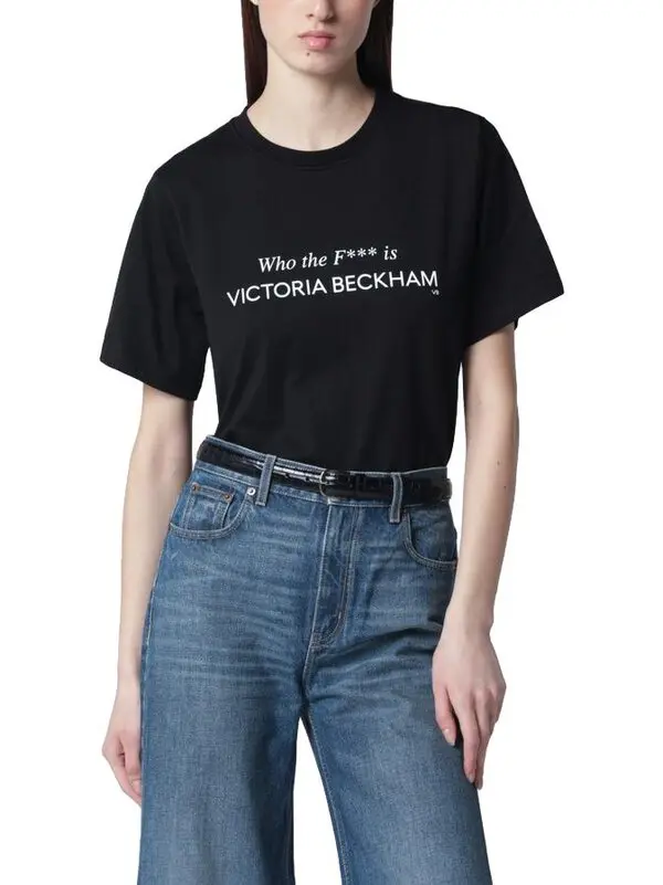 Victoria Beckham Cotton T-shirt - Black