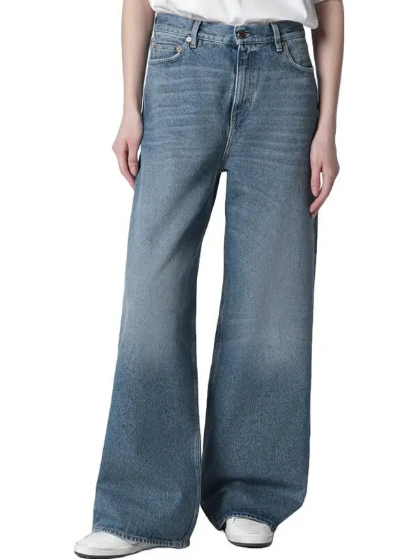 GOLDEN GOOSE Washed Wide-leg Jeans - Blue