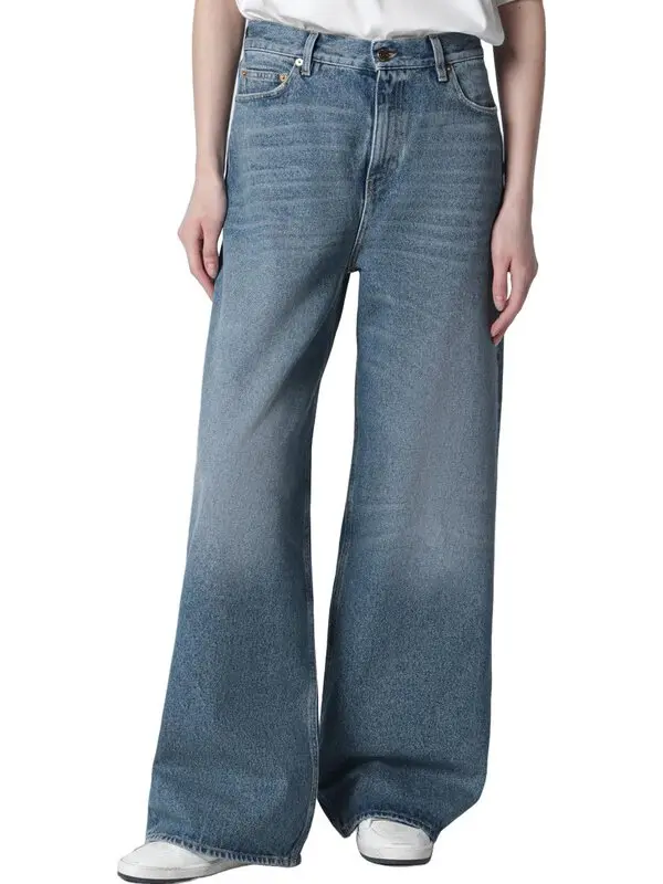 GOLDEN GOOSE Washed Wide-leg Jeans - Blue