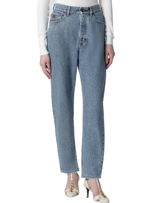 Chloé High-waisted Tapered Jeans - Blue