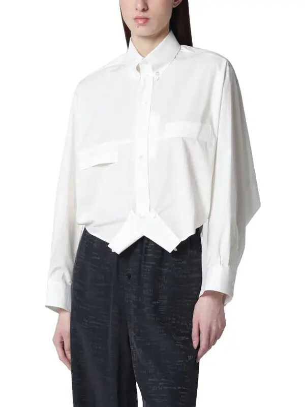 MAISON MARGIELA Mirrored Cotton Shirt - White