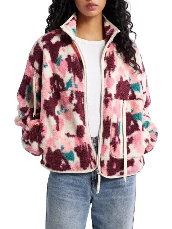 UGG Splatter Print Fleece Jacket - Abstract Multi