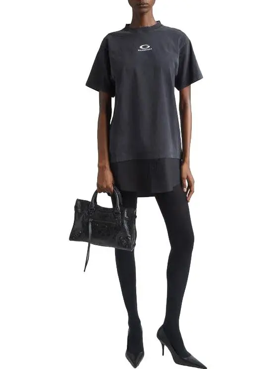 Balenciaga Hybrid T-shirt Dress - Faded Washed Black
