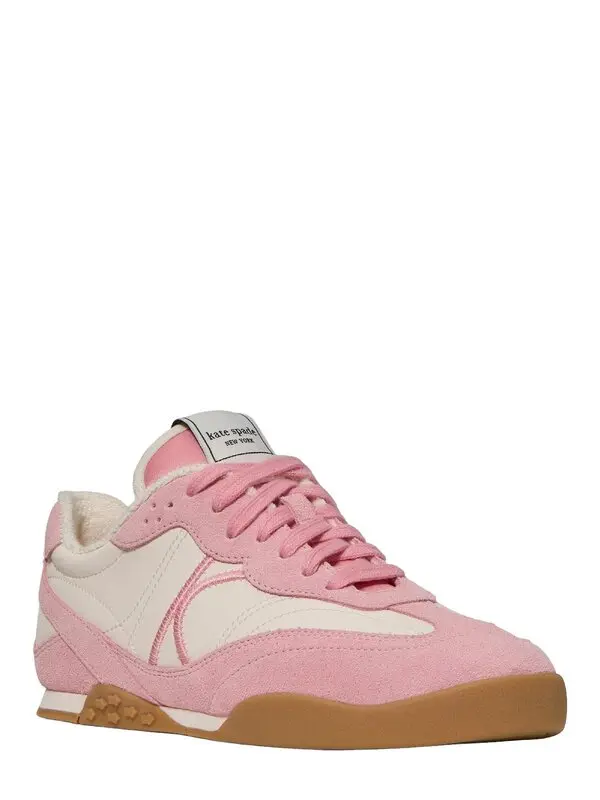 Kate Spade New York Drift Smooth Sneaker - Cream/grapefruit Soda